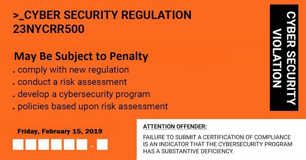 NYS DFS 500: Key Dates in 2019